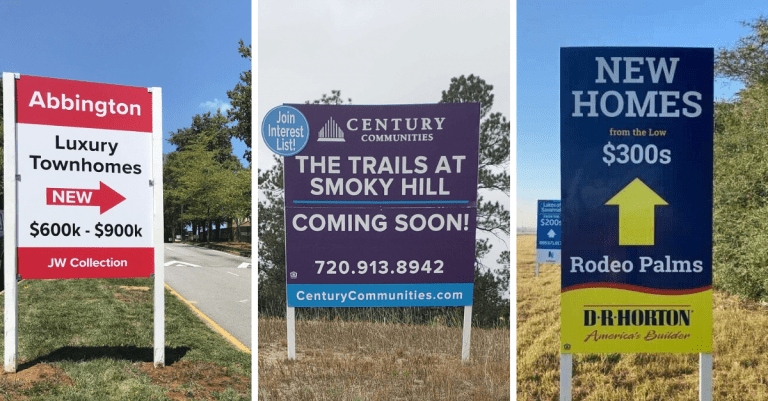 Home Builders Should Know These Four Sign Types